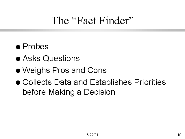 The “Fact Finder”