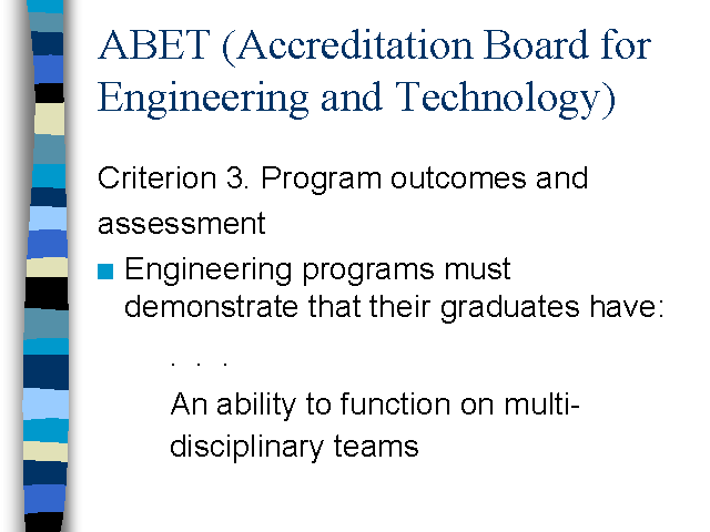 ABET (Accreditation Board for Engineering and Technology)